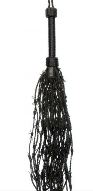 Leather Barbed Wire Flogger – Orchid And Serpent Stores