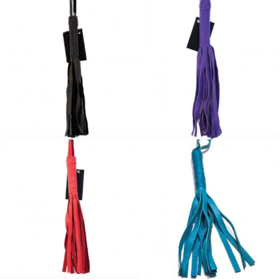 Short Leather Flogger – Orchid And Serpent Stores